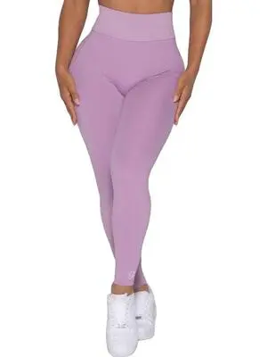 BOMBSHELL SPORTSWEAR Figure Butt Lift Leggings - Smokey Grape