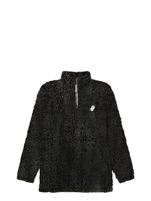 DALIX Faux Quarter Zip Pullover Black