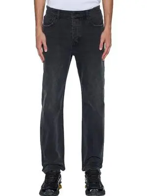 Ksubi Hazlow 3rd Degree Straight-leg Jeans - Charcoal