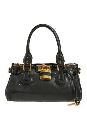 Chloé Paddington Leather Satchel - Black