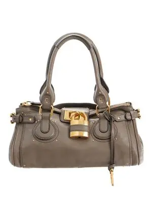 Chloé Paddington Leather Satchel - Flannel Grey