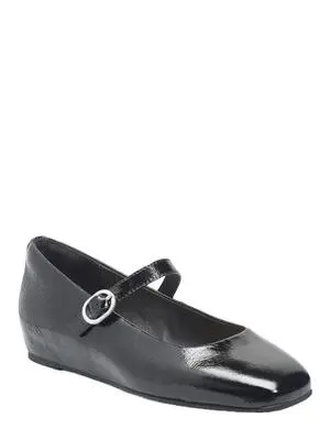 SOFFT Palma Square Toe Mary Jane Flat - Black Patent