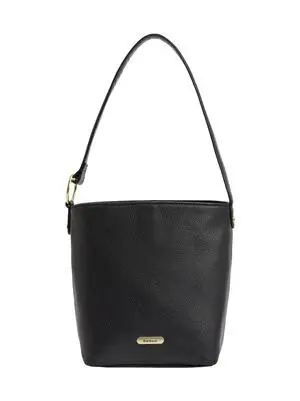 Barbour Leather Bucket Tote - Black