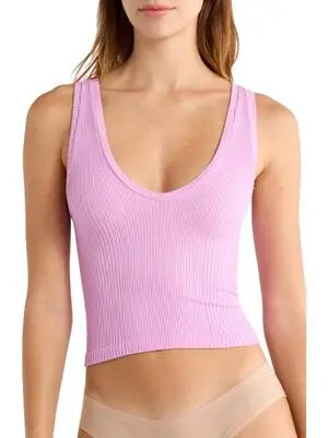 Free People Clean Slate Crop Tank - Pale Orchid