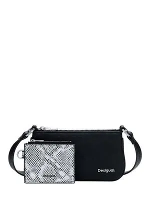 Desigual Faux Leather Crossbody Bag - Black