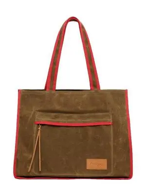 Desigual Canvas Shopper Tote - Camel