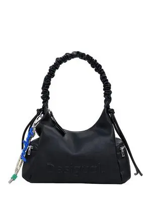 Desigual Faux Leather Shoulder Bag - Black