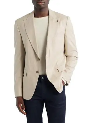 BOSS Hutson Slim-fit Sport Coat - Open White