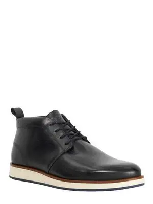 Dune London Plain Toe Chukka Boot - Black