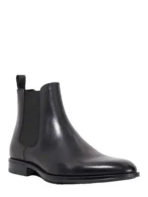 Dune London Plain Toe Chelsea Boot - Black
