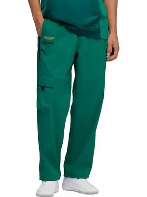 PUMA X Amf1 Tech Water Repellent Stretch Nylon Cargo Pants - Green Lux