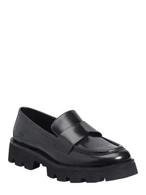 BØRN Sigge Lug Sole Loafer - Black Brush Off