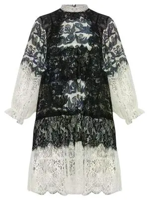Munthe Lisso Floral-lace Dress - Neutrals