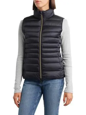 SAVE THE DUCK Lynn Quilted Puffer Vest - Black