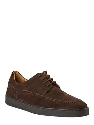 Bruno Magli Perseo Apron Toe Derby - Dark Brown Suede
