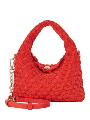 Dune London Woven Top Handle Bag - Red