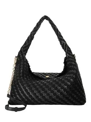 Dune London Woven Shoulder Bag - Black