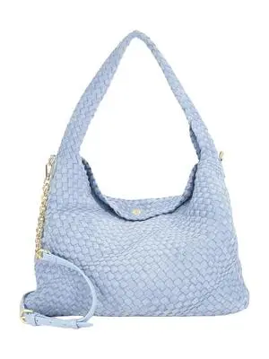Dune London Woven Shoulder Bag - Pale Blue
