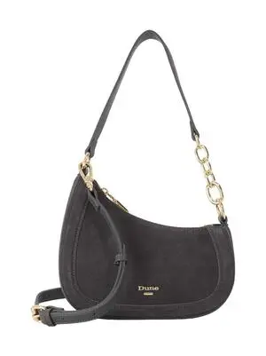Dune London Direction Shoulder Bag With Chain Detail - Grey