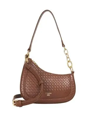 Dune London Faux Leather Shoulder Bag - Medium Brown