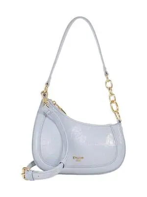 Dune London Faux Leather Shoulder Bag - Pale Blue
