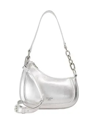 Dune London Faux Leather Shoulder Bag - Silver