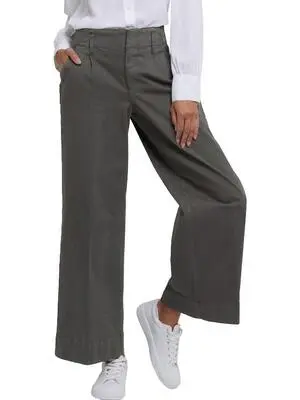 NYDJ Mona Wide Leg Trousers - Vine Leaf