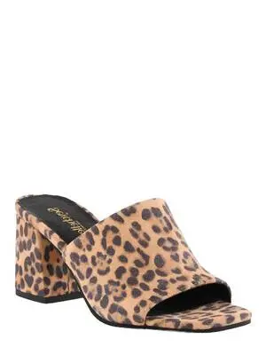 Seychelles Adapt Leather Slide Sandal - Leopard