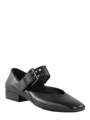 Seychelles Petal Mary Jane Flat Black