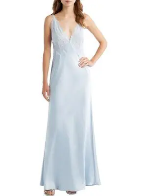 LoveShackFancy Iridia Sleeveless Lace Dress - Airy Blue