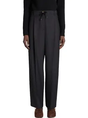 MONCLER Drawstring Wool Trousers