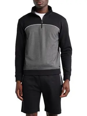 BOSS Quarter Zip Track Pullover - Black