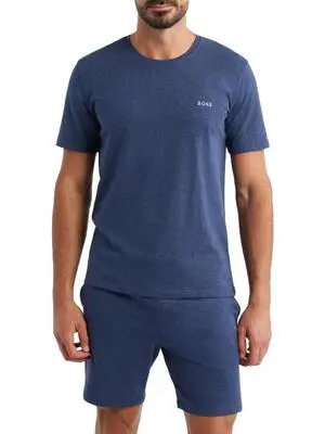 BOSS Cotton Lounge T-shirt - Open Blue