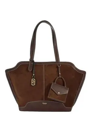 Dune London Tote With Logo Charm - Brown