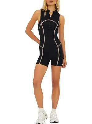 Beach Riot Marix Sleeveless Romper - Mystic Midnight Colorblock