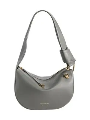 Strathberry Mini Halo Leather Shoulder Bag - Stone Grey