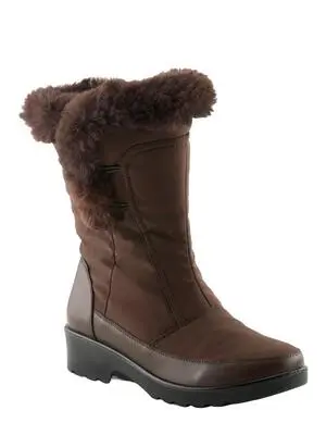 SPRING STEP SHOES Waterproof Winter Boots - Brown