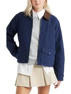 Bp. Cotton Canvas Barn Jacket Navy Iris