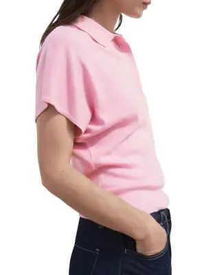 Mango Polo Sweater - Pink