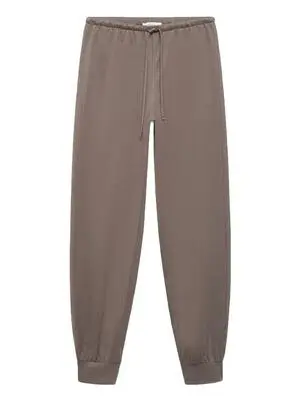 Mango Soft Finish Joggers - Coffee