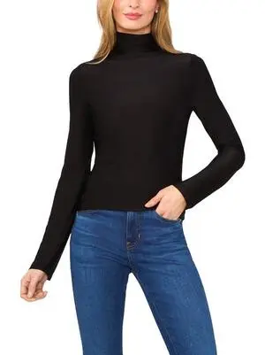 Ted Baker London Turtleneck Long Sleeve Top - Rich Black
