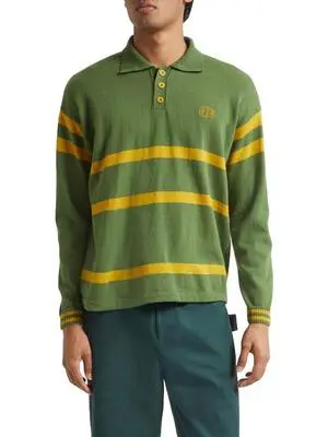 BODE Regis Virgin Wool Polo Sweater - Green