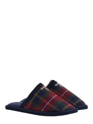 Barbour Everitt Tartan Mule Slipper - Winterberry Tartan