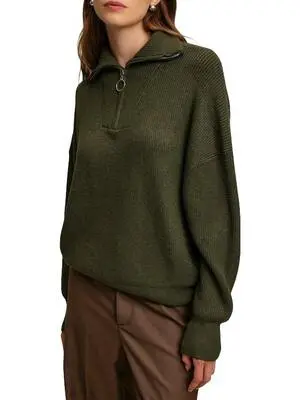 Deluc Spencer Half-zip Sweater - Army