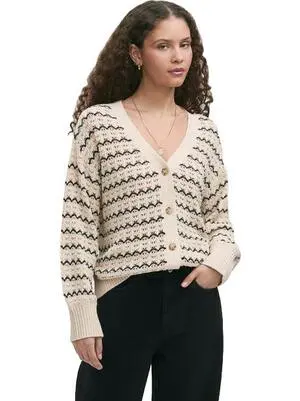 FINERY LONDON Alena Crochet Cardigan - Ivory
