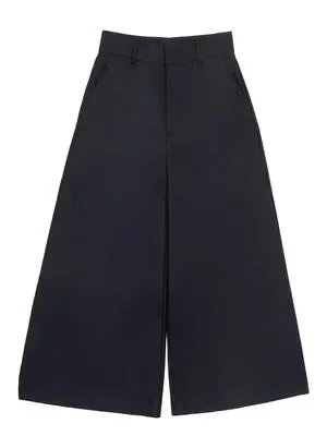 Deluc Martin Pleated Wide-leg Pants - Dark Blue