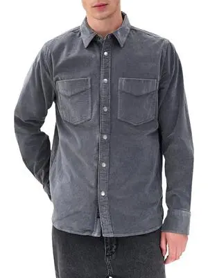 Rag & Bone Cpo Corduroy Overshirt - Slate
