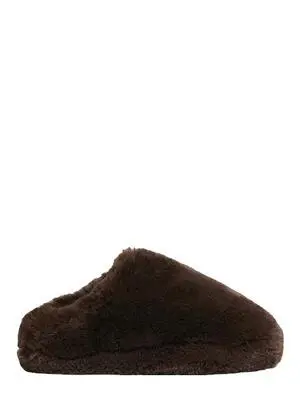 Apparis Misha Faux-fur Slipper - Espresso