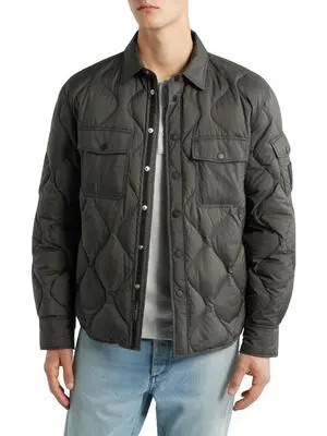 Rag & Bone Dane Padded Shirt Jacket - Stonewall