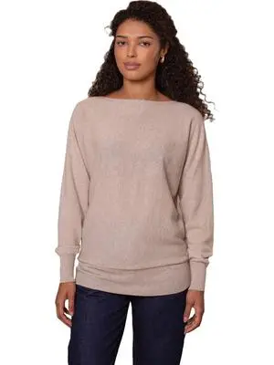 CELTIC & CO. British Geelong Slash Neck Sweater - Oatmeal